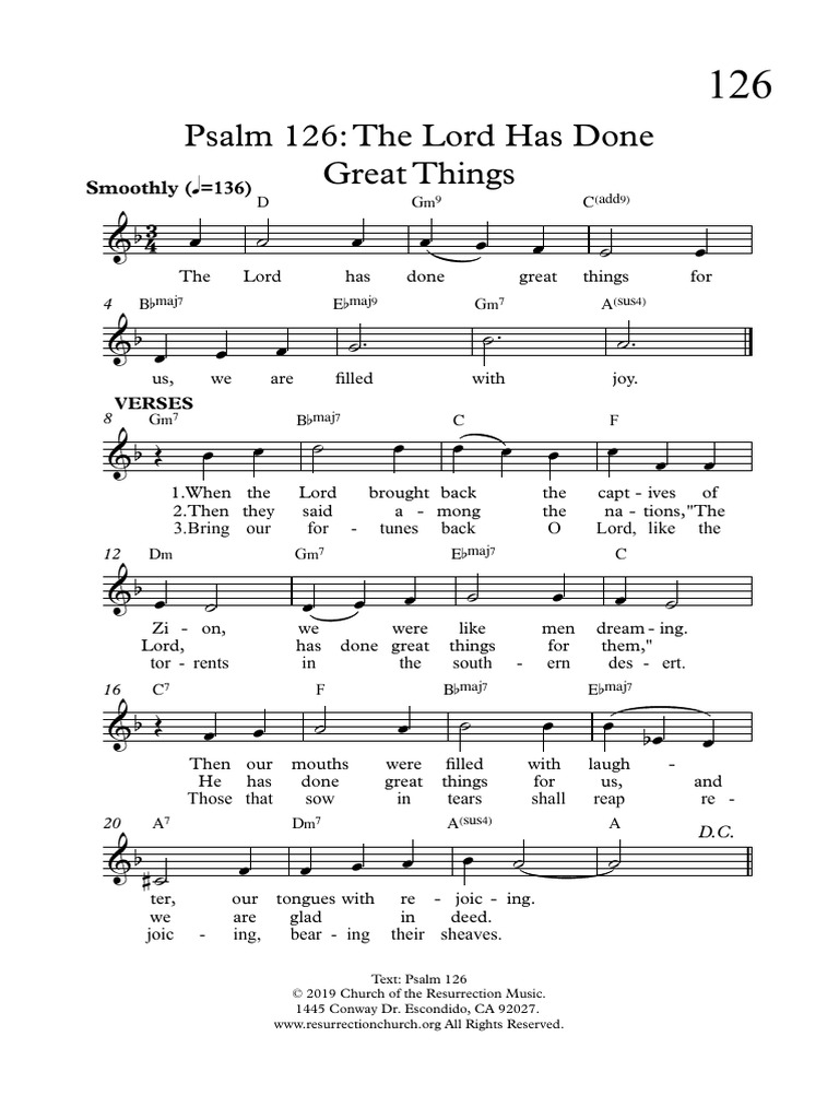 126 Psalm 126 - Full Score | PDF