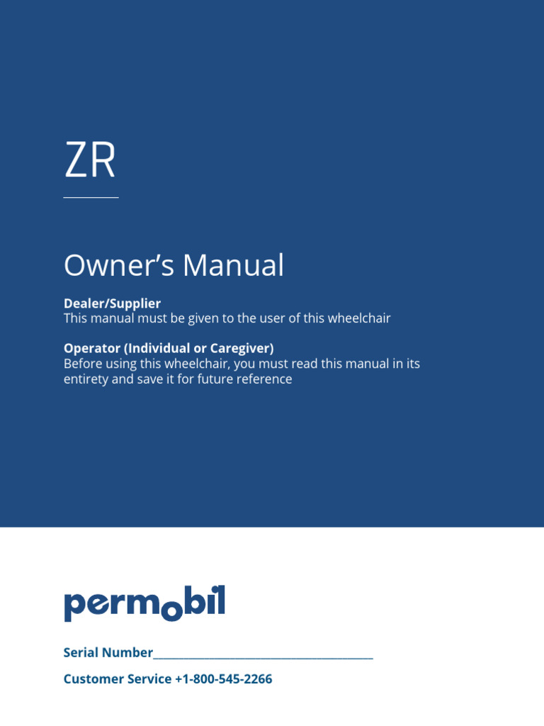 ZR Owners Manual | PDF
