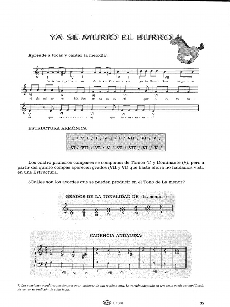 Ya Se Murió El Burro - Acompañamiento | PDF