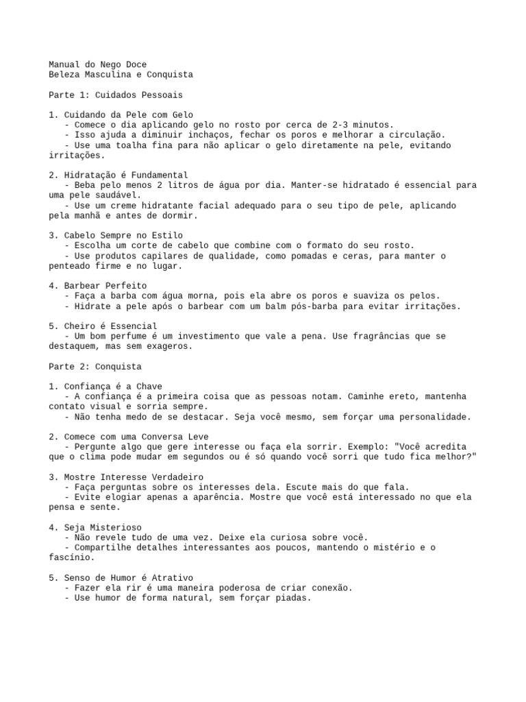 Manual Do Nego Doce | PDF