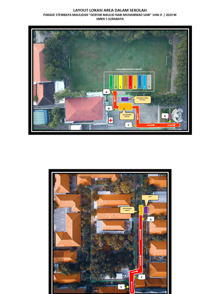 Layout Lokasi Area Parade | PDF