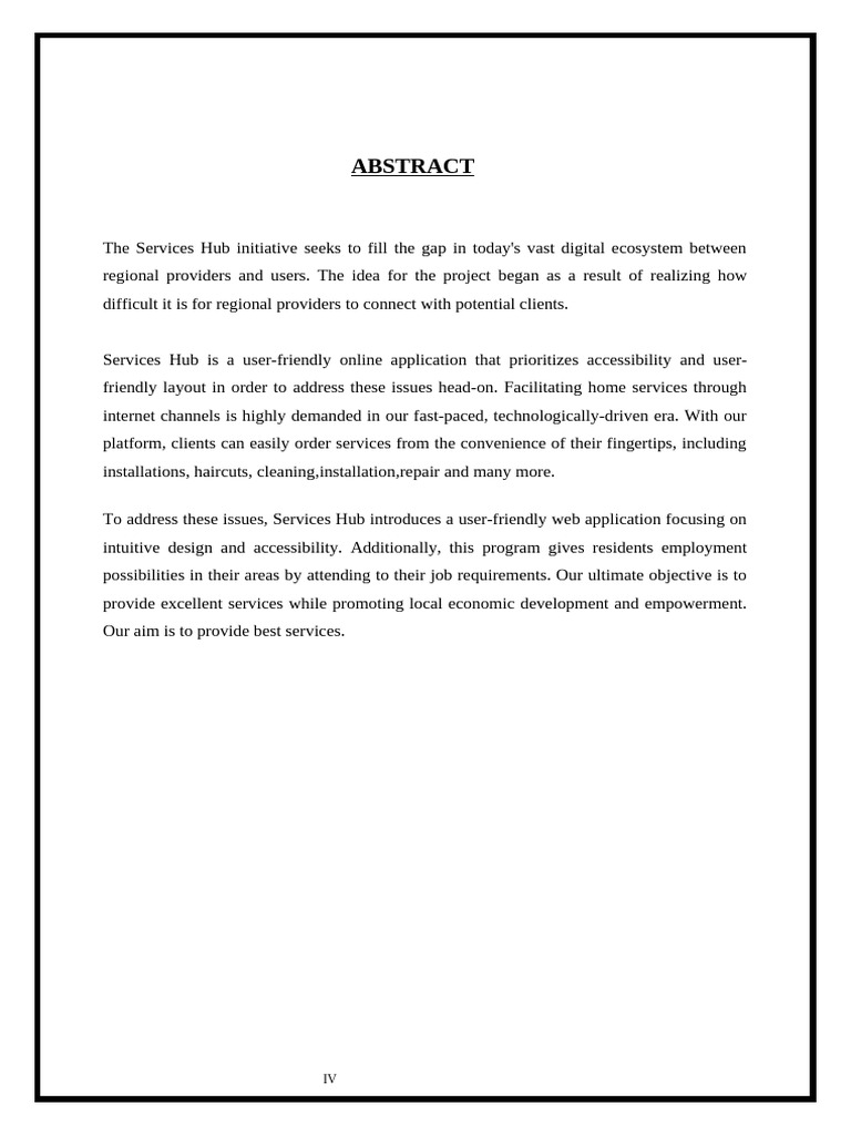 Services Hub | PDF
