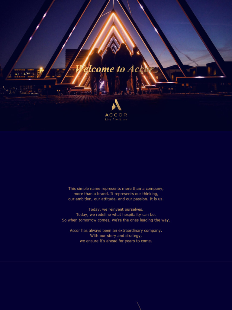 Welcome To Accor - Overview 2021 | PDF