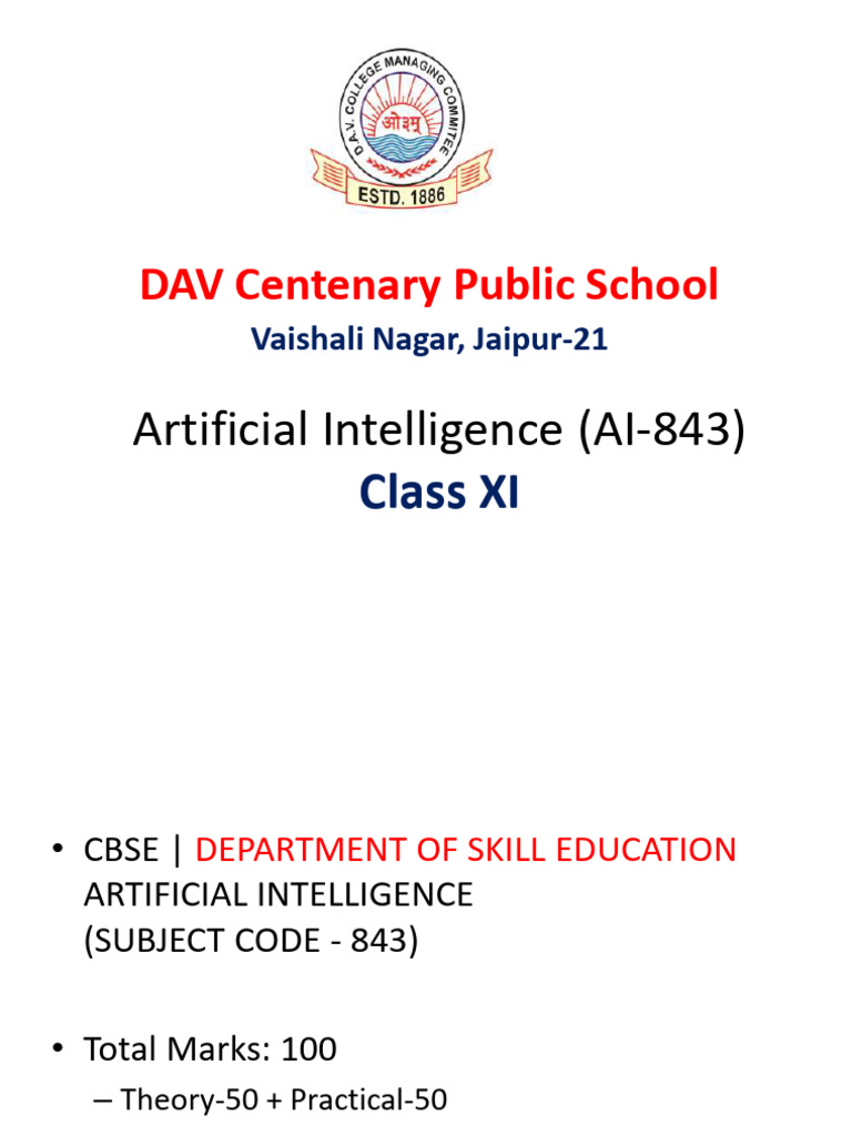 Artificial Intelligence (AI-843)_Vipin | PDF