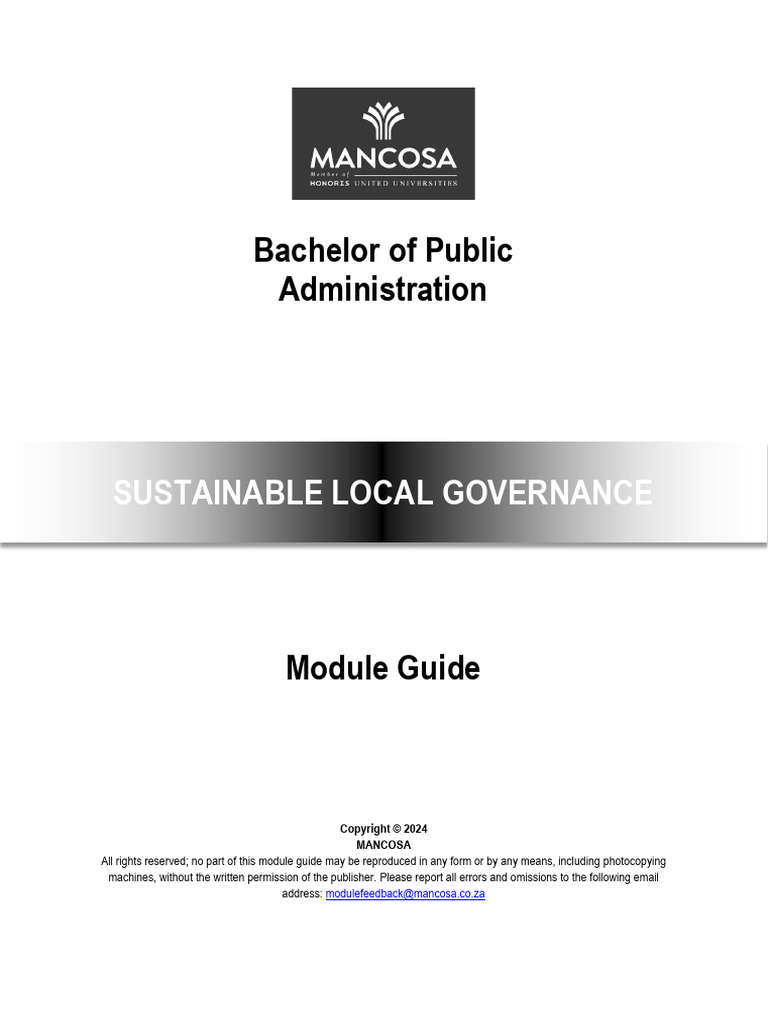 BPA - Sustainable Local Governance | PDF