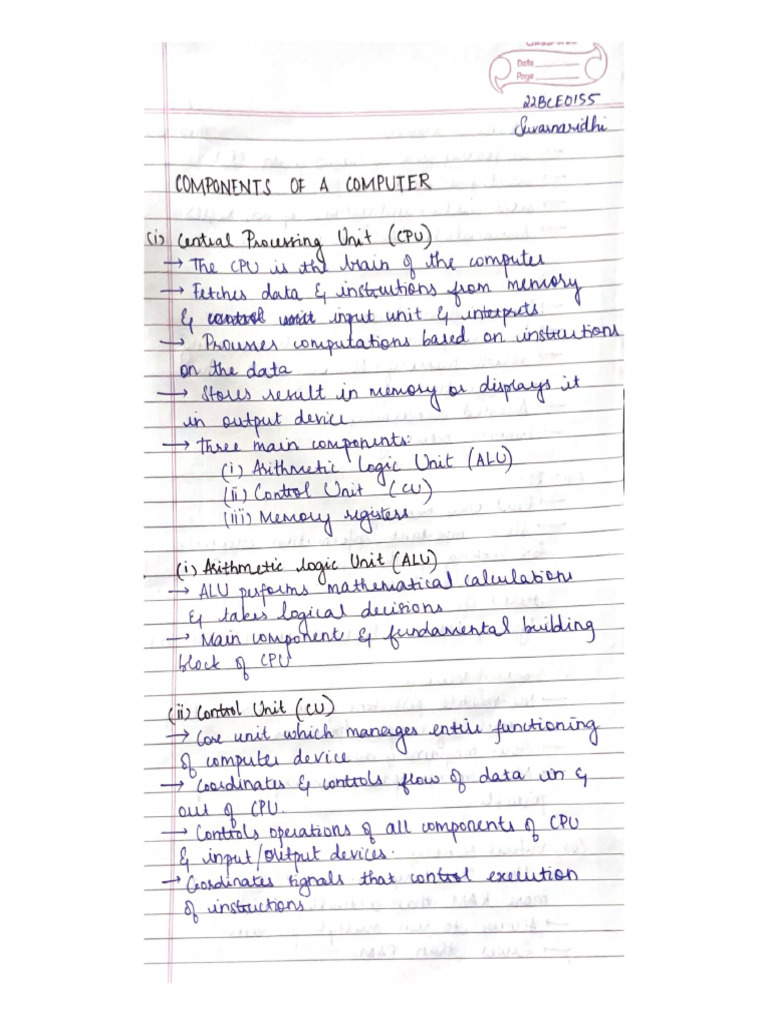 Components Of A Computer Pdf