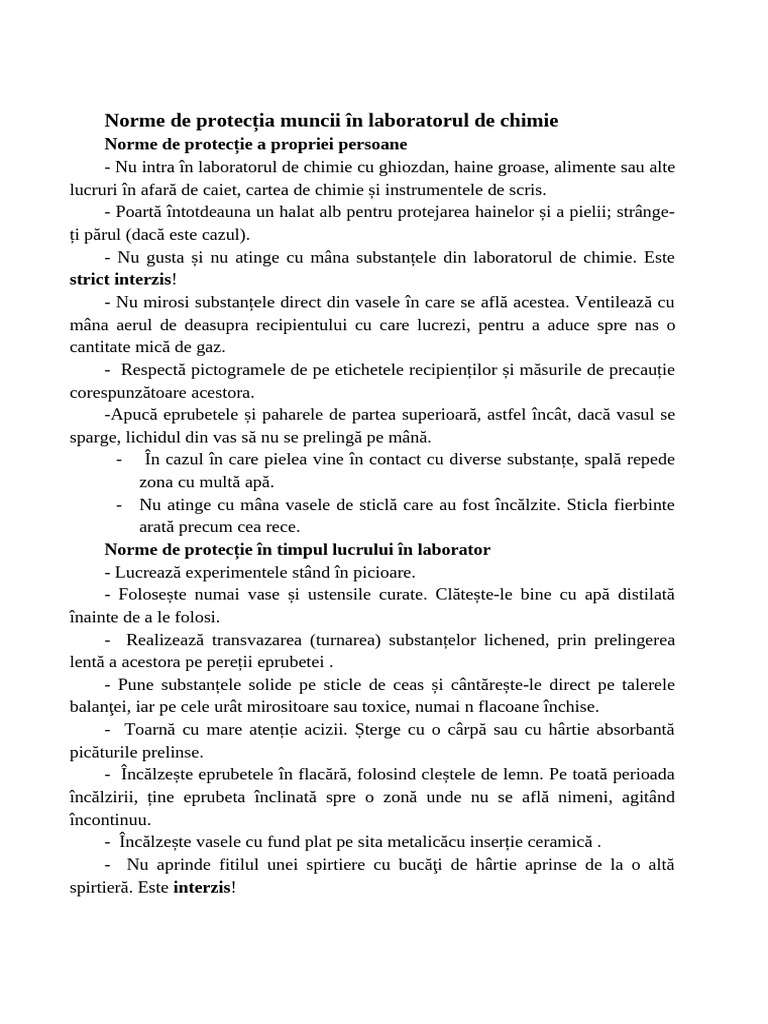 7 Norme de Protectie A Muncii | PDF