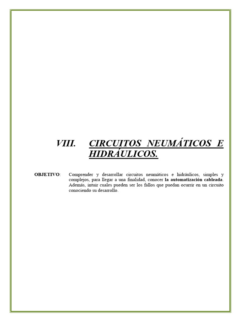 Tema 8 Circuitos Neumáticos e Hidráulicos - 01 | PDF