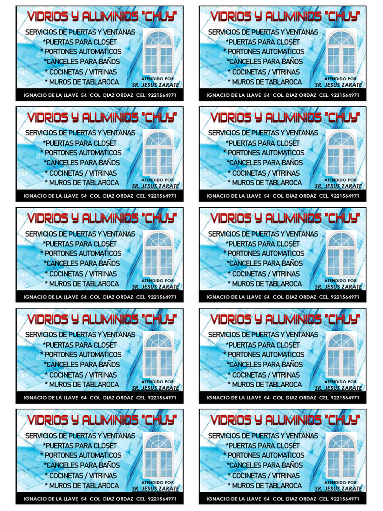 Tarjetas Chuchin | PDF