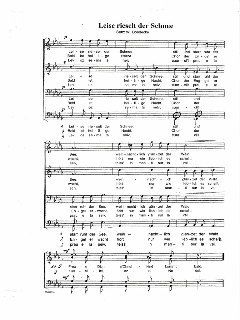 Leise Rieselt Der Schnee | PDF