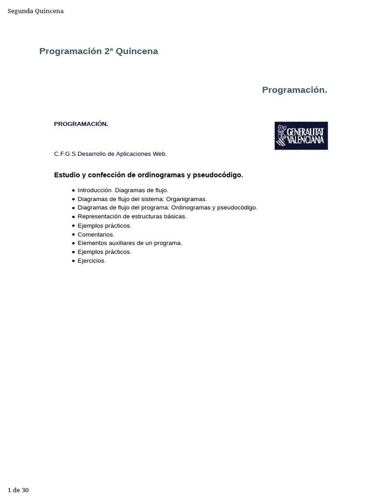 Programación y Pseudocódigo | PDF | Programa de computadora | Informática