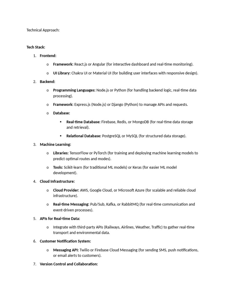 Technical Approach | PDF