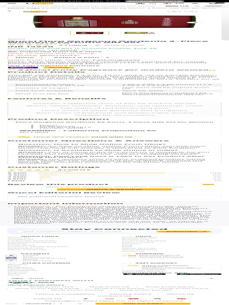 Gucci Flora Gorgeous Gardenia - 3 Piece Gift Set For India Ubuy | PDF