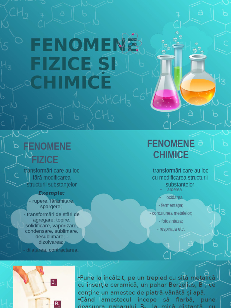 Fenomene Fizice, Fenomene Chimicepptx | PDF