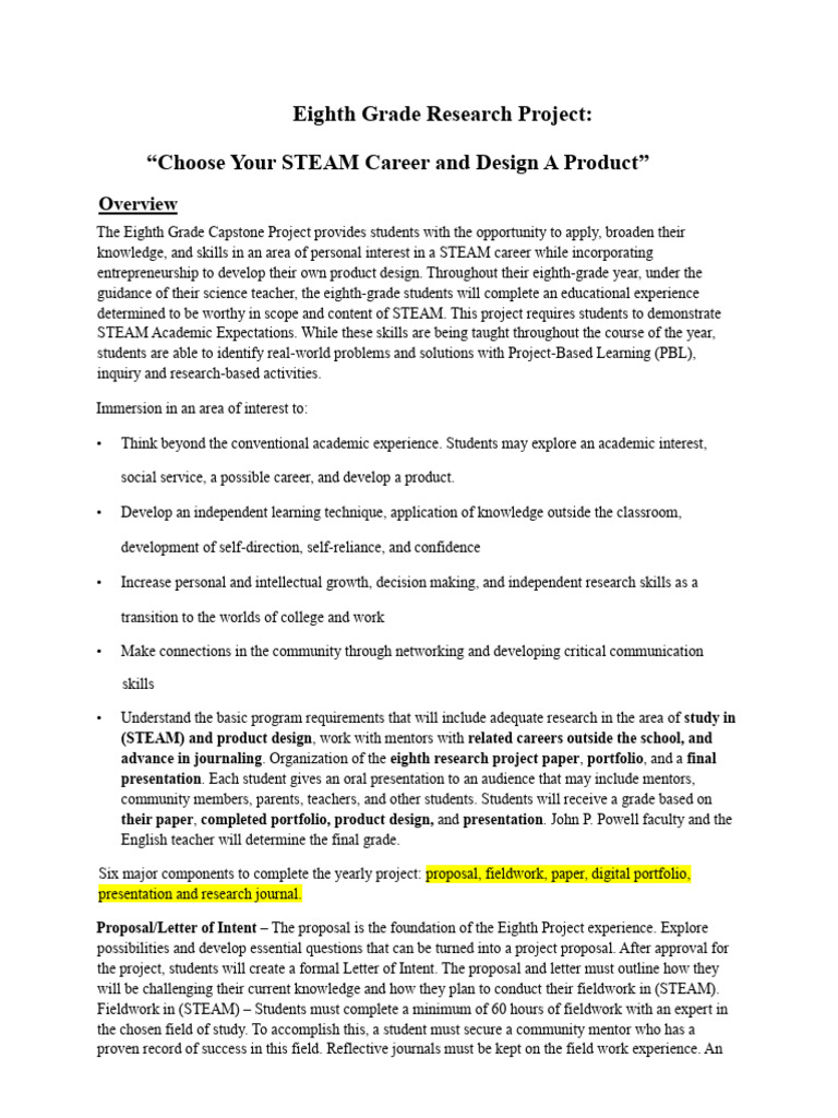 Kami Export - Tyler Broussard - Eighth Grade Capstone Project Packet ...