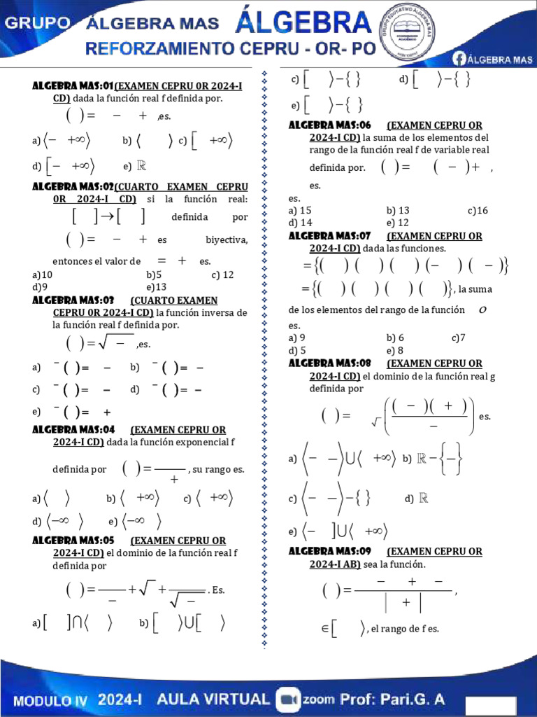 Cuarto Mexamen Cepru 2024-I | PDF