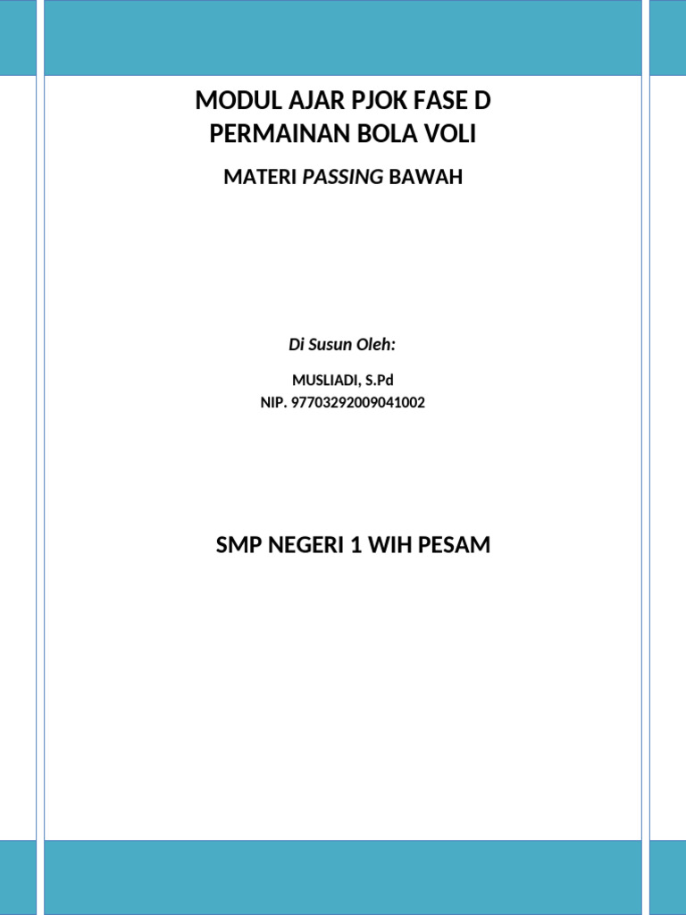 MODUL AJAR PAK MUS | PDF