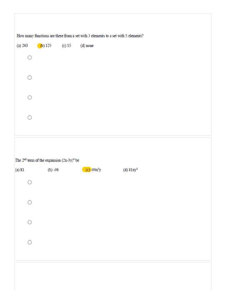 Discrete Maths MCQ | PDF