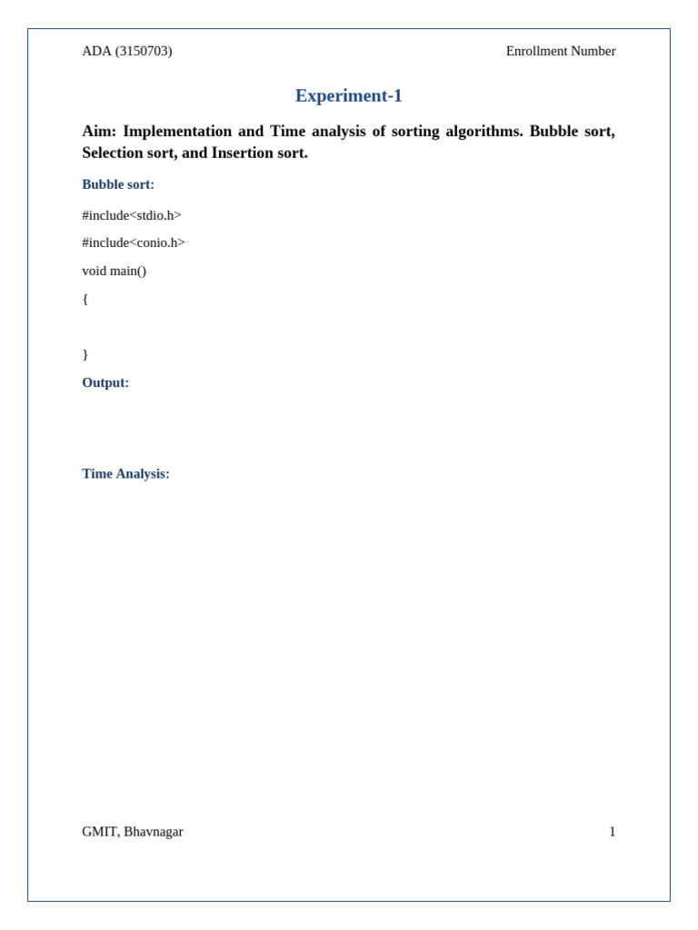 ADA Practical Format | PDF