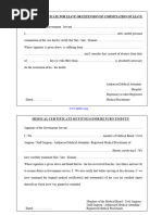 Medical Leave Form | PDF