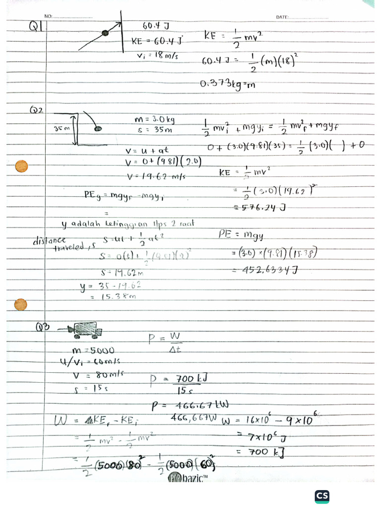 TUTORIAL 5_PHYSICS | PDF