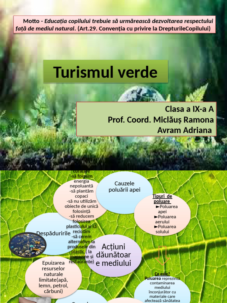 Proiect Turismul Verde | PDF