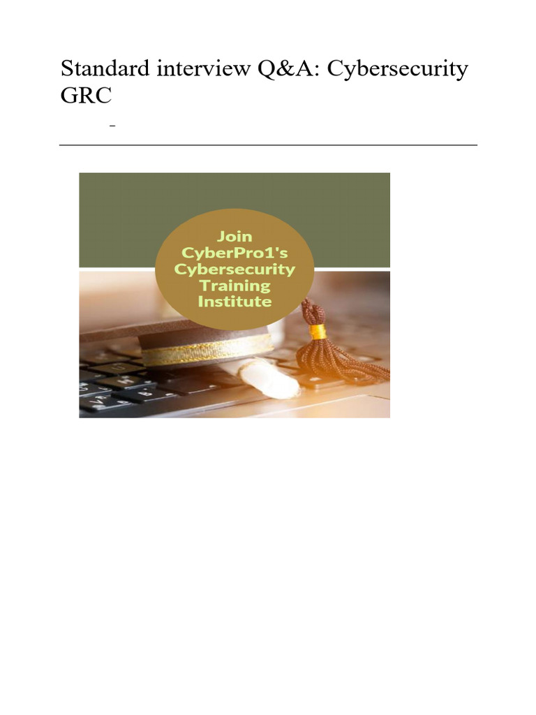 GRC Interview Questions 0 Answers | PDF | Career & Growth | Business