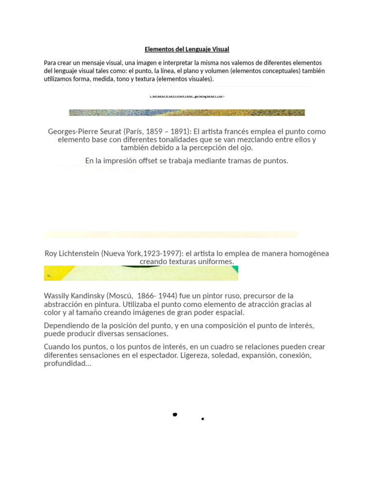 Elementos del lenguaje visual | PDF