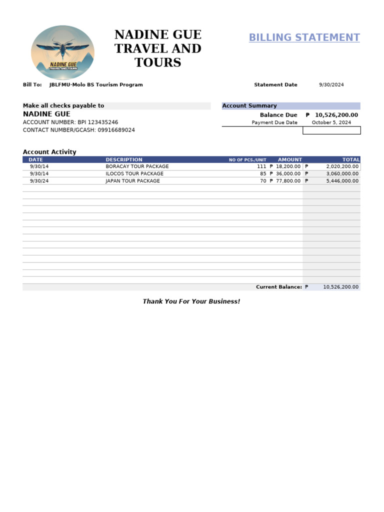 Billing Statement | PDF