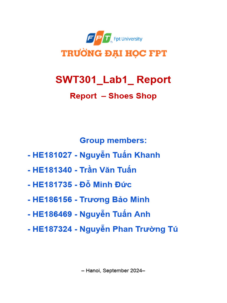 SWT301 - Lab1 - Report | PDF