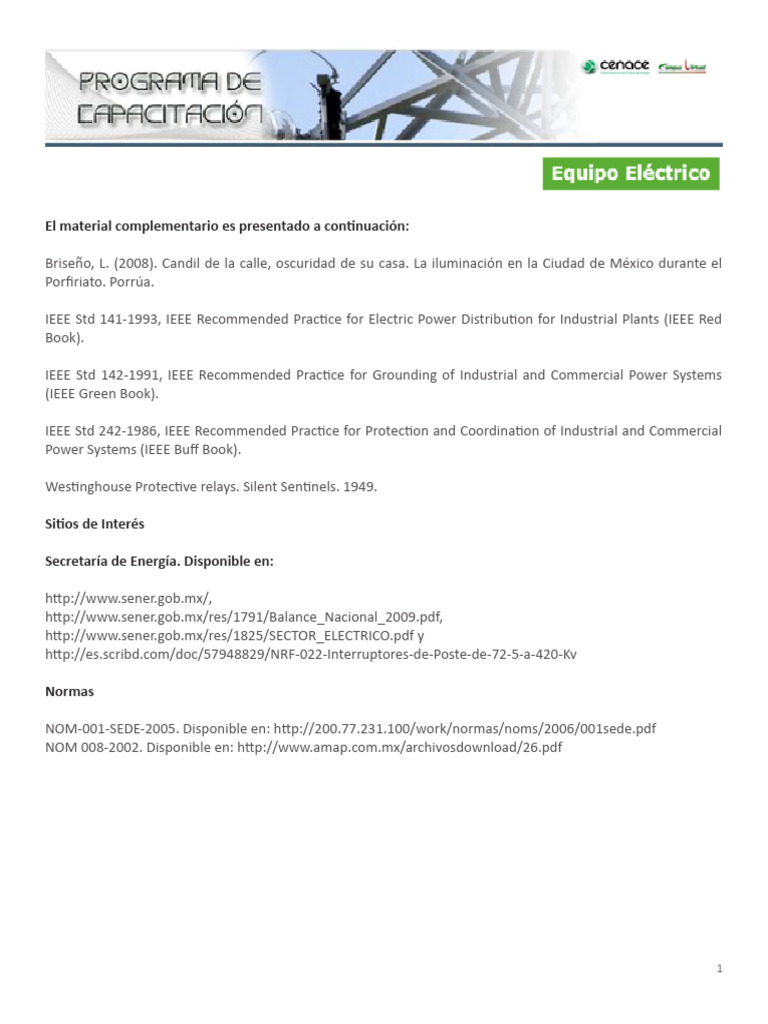 Materiales Complementarios EElectrico | PDF