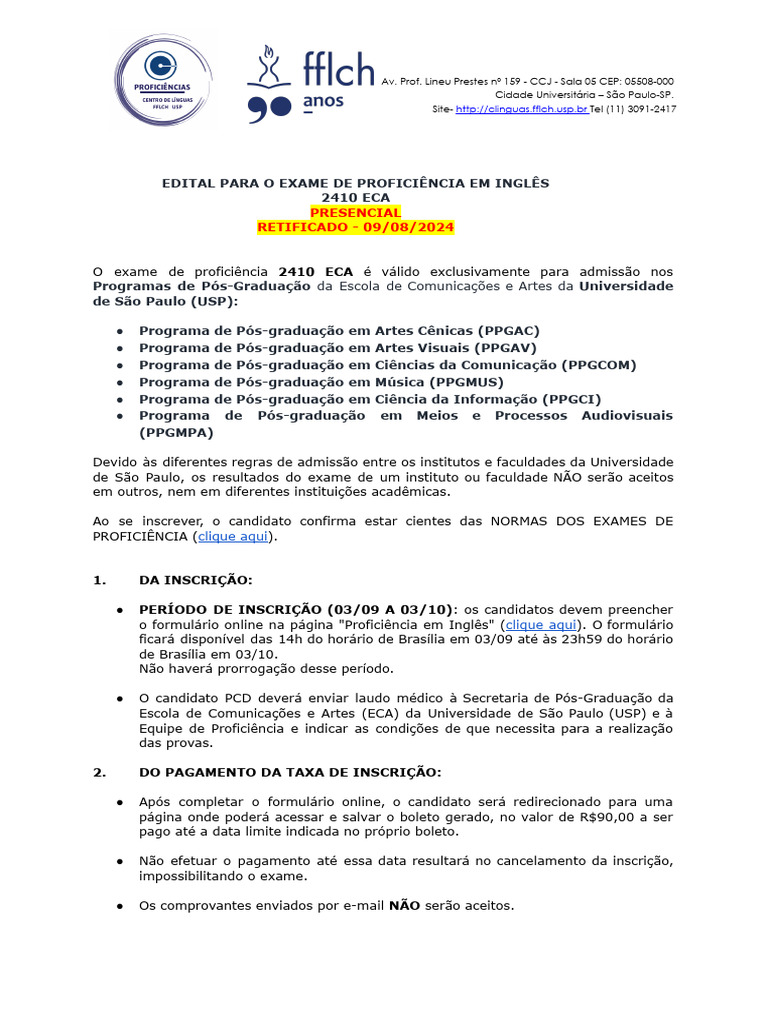 2410 ECA - Edital - Docx - 1 | PDF