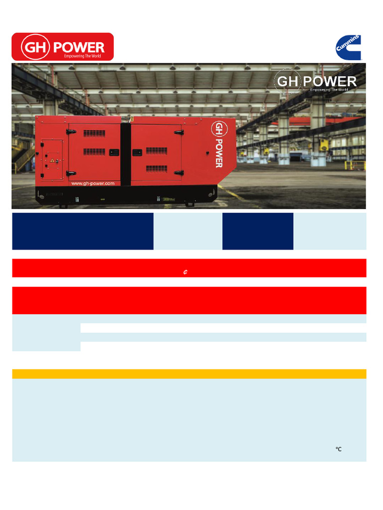 Datasheet Gh Power Gh165c 60 Hz | PDF