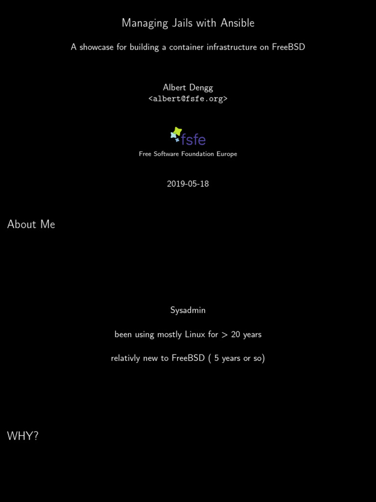 Dengg-Managing Jails With Ansible | PDF