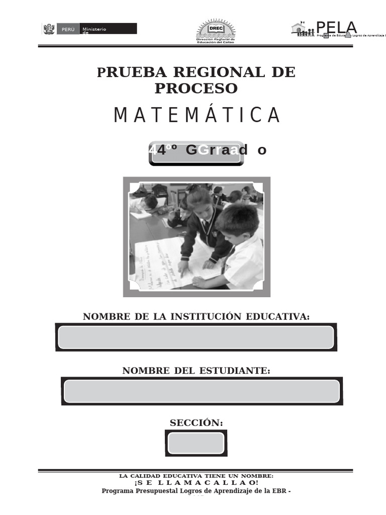 Evaluaciones-tipo-ECE-Matematica-de-4 | PDF