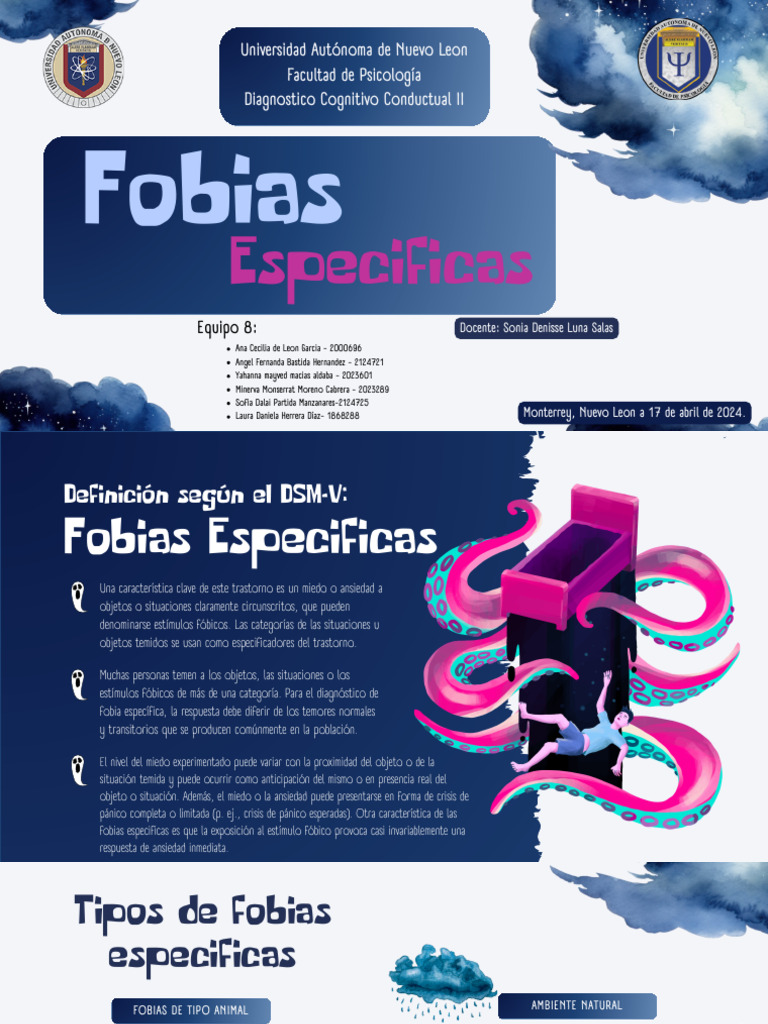 Presentación. Fobias Especificas | PDF