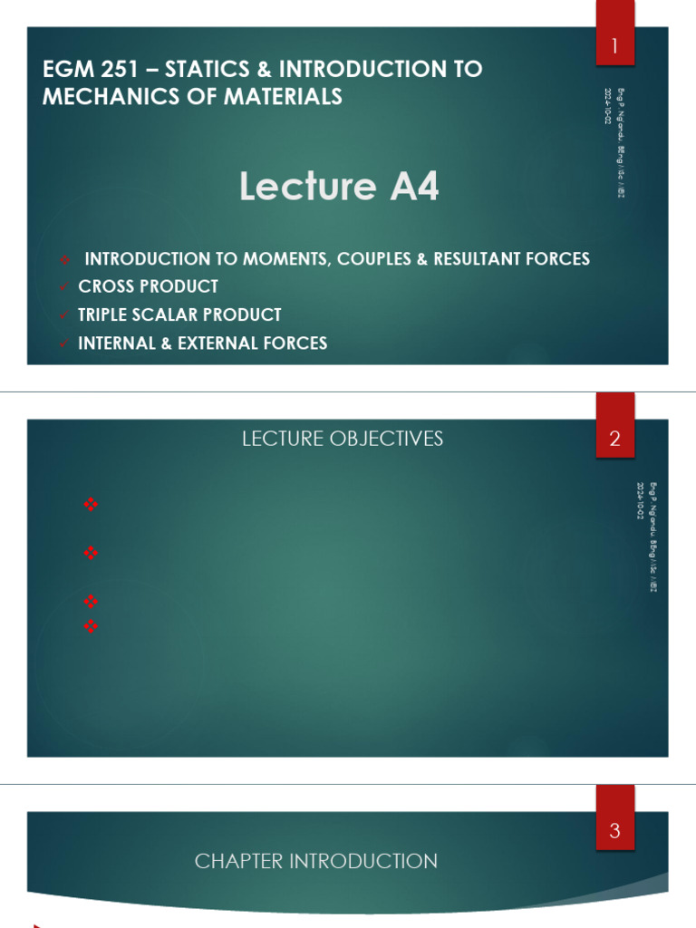 Lecture A4-Forces System Resultants | PDF