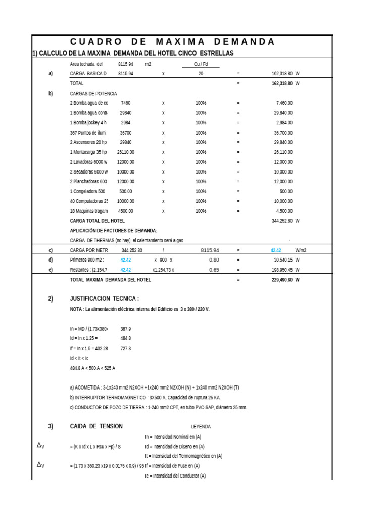 Maxima Demanda Final | PDF