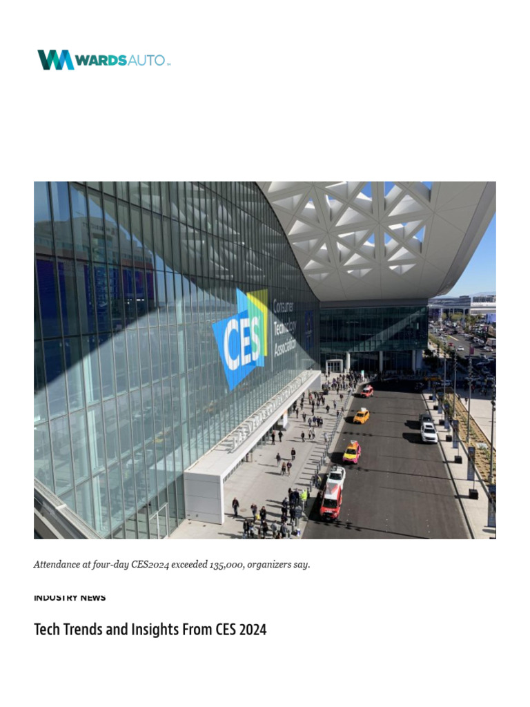 Insights From CES 2024 | PDF