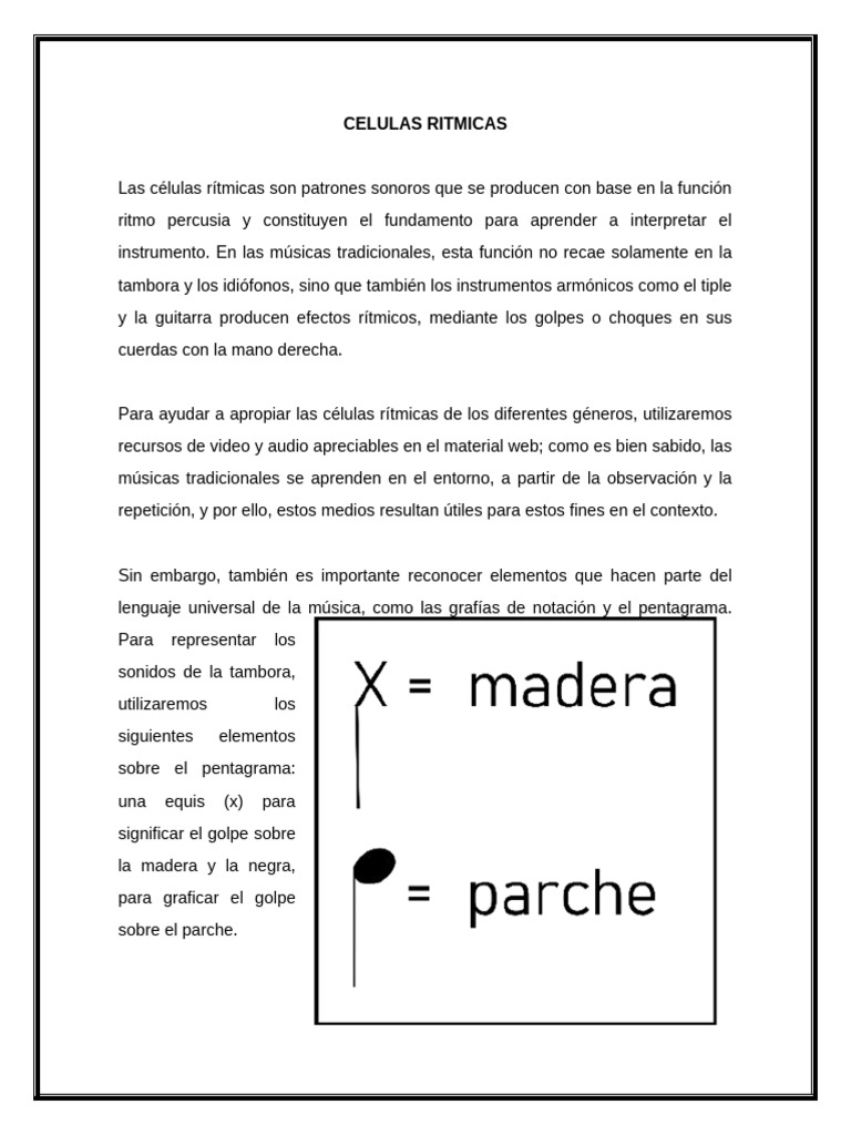 Celulas Ritmicas Segundo | PDF