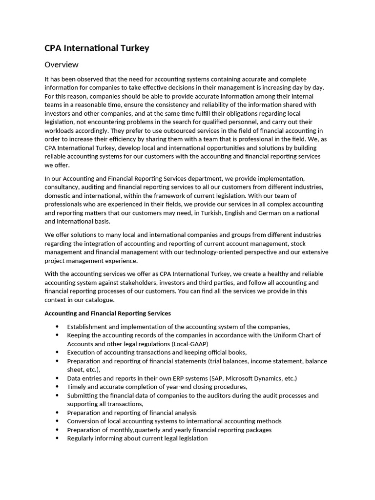 CPA International (ENG) | PDF