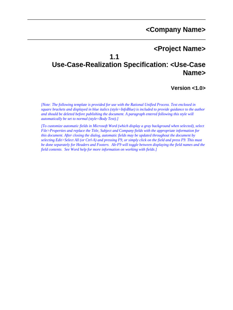 Usecase Realization | PDF