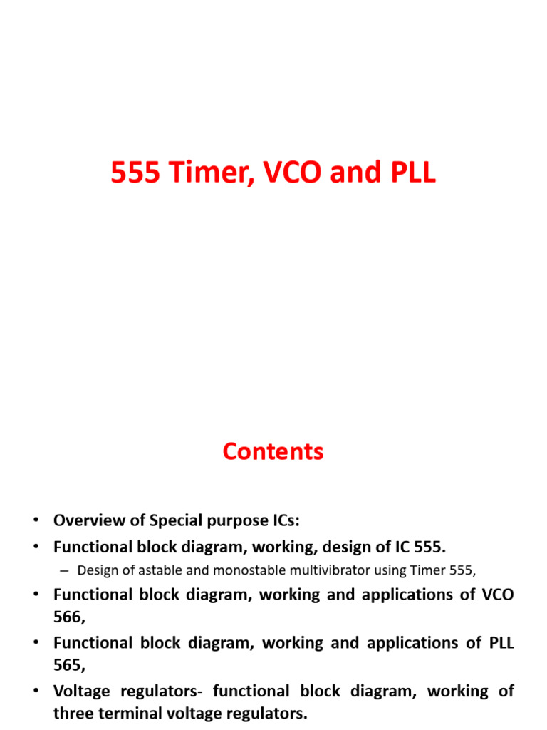 Module - 4 - IC 555 Timer | PDF