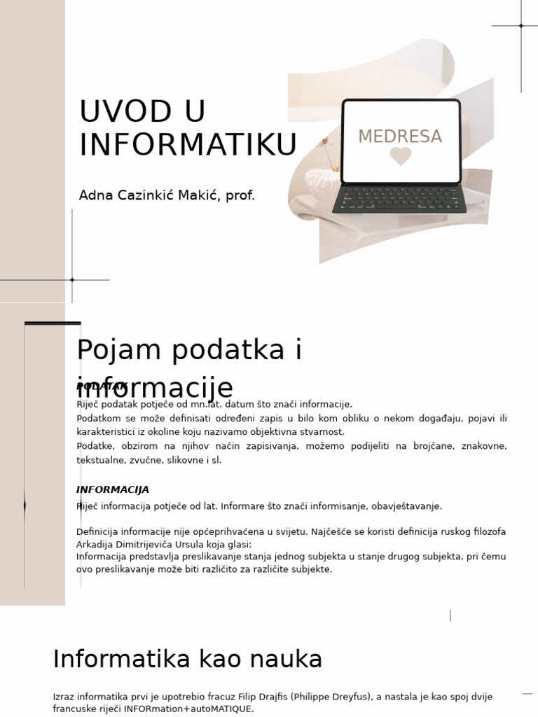 Uvod U Informatiku - Final | PDF