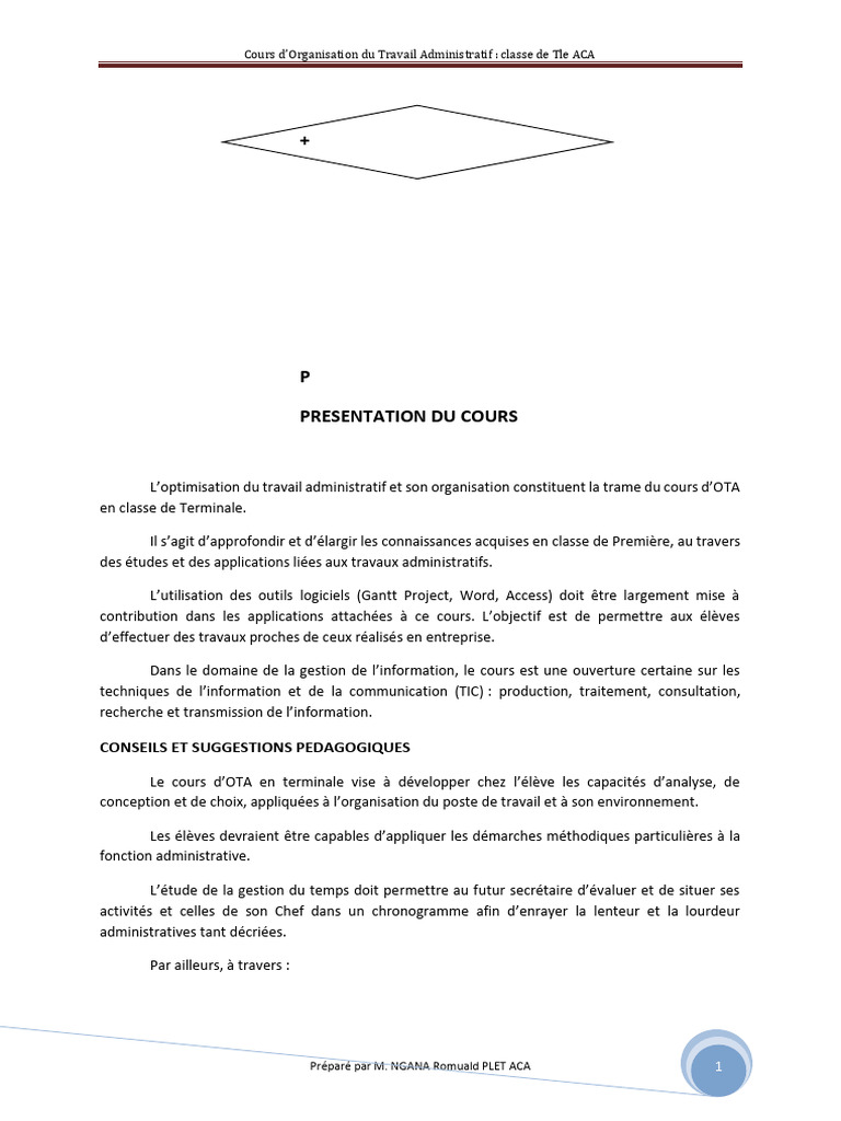 Cours D'ota Tle (Réparé) (Réparé) | PDF