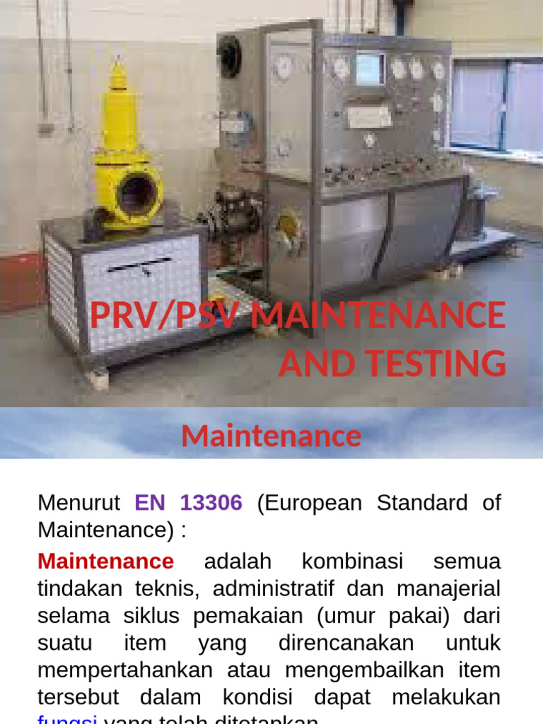 Modul 5 - PSV Maintenance and Testing1 | PDF