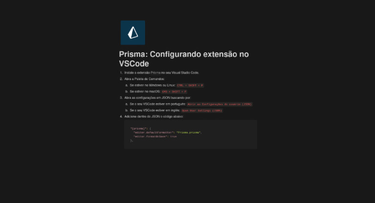 02 Prisma Configurando Extensão No VSCode | PDF