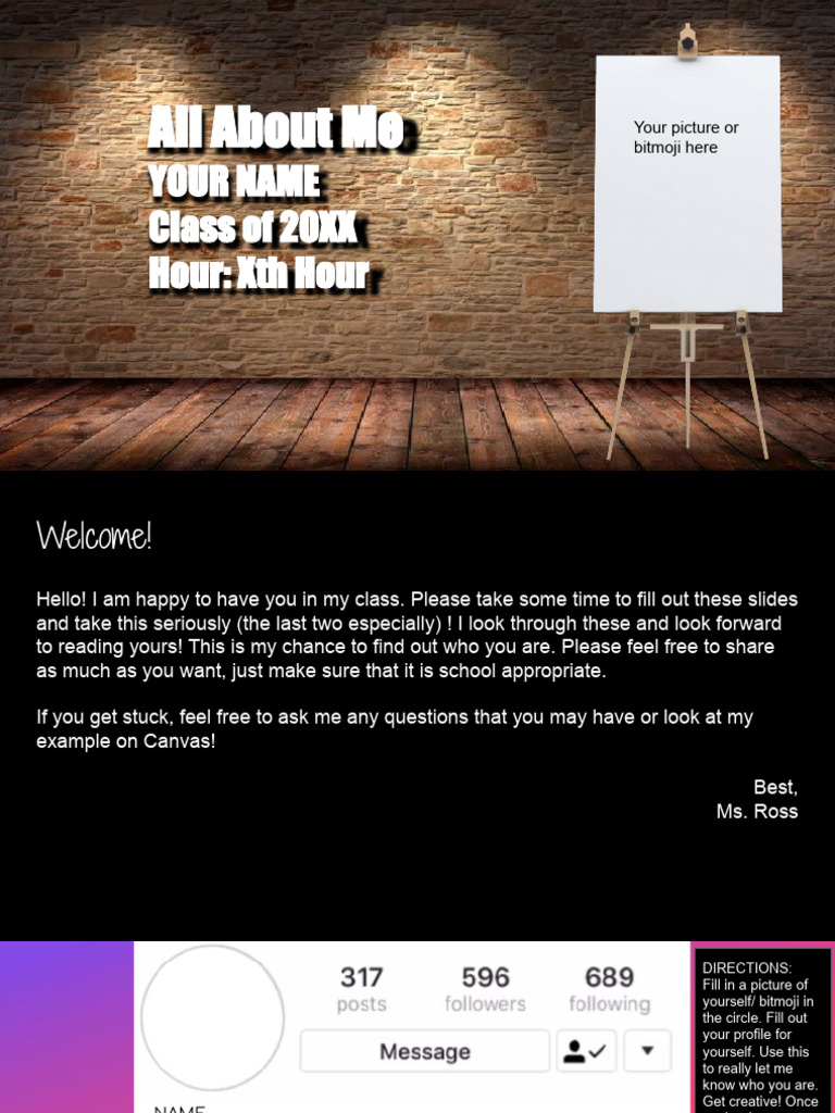 All About Me Presentation | PDF