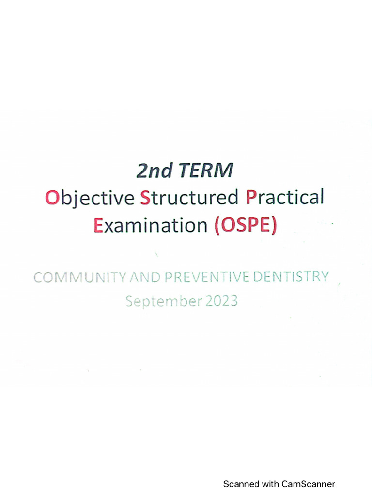 CD Ospe | PDF