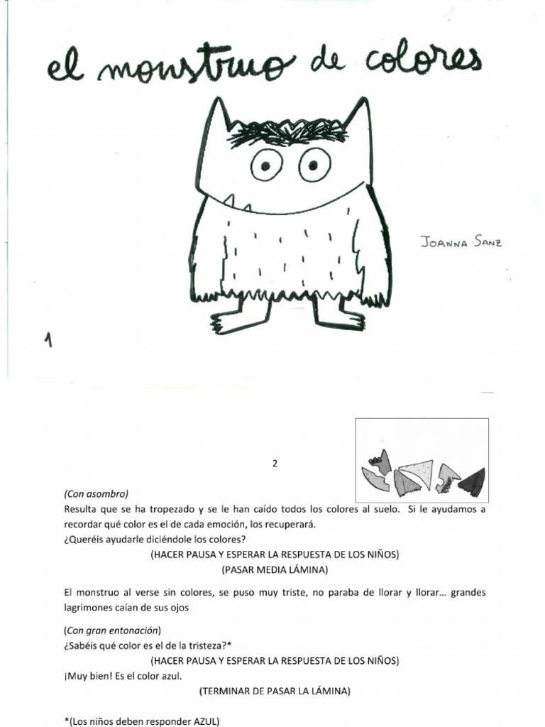 Cuento El-Monstruo-De-Colores | PDF